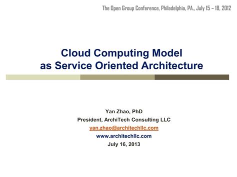 Cloud Computing Model With Service Oriented Architecture Pdf Cloud
