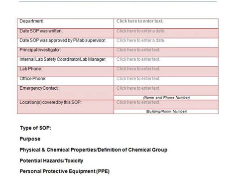 How To Write Standard Operating Procedure Template 37 Best Standard