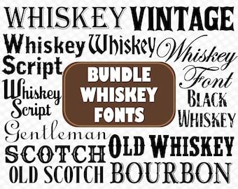 Whiskey Font Vintage Font Western Font Bourbon Font Scotch Font Vintage Whiskey Font Old Whiskey