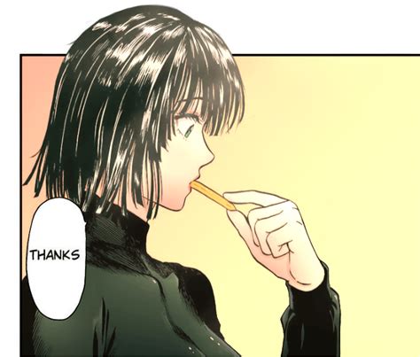 Fubuki Eating A French Frie Colors By Me Ronepunchman