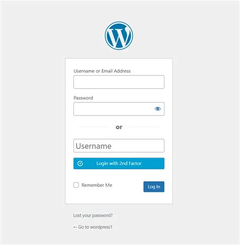 Set Passwordless Login As A Login Screen Options 2fa Wordpress