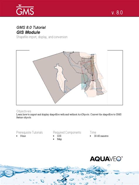 Gis Module Gms 8 0 Tutorial Pdf Geographic Information System
