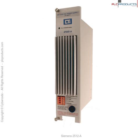 Siemens 2512 A David E Spence Inc Dba Plc Products Group