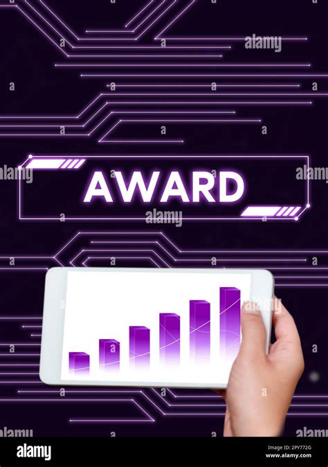 Handwriting Text Award Business Overview Prize And Other Mark Of Recognition Given In Honor Of