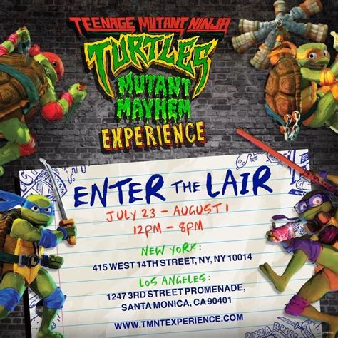 Teenage Mutant Ninja Turtles Mutant Mayhem Experience Nyc — Average