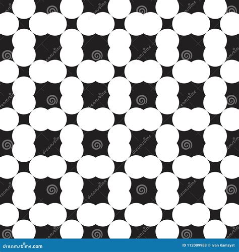 Universal Repeating Abstract Shape In Black And White Stock Vector Illustration Of Creative