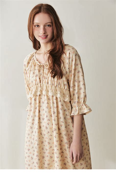 상하 세트 여성 엘리지아 7부소매 원피스 파자마 빅사이즈 추가