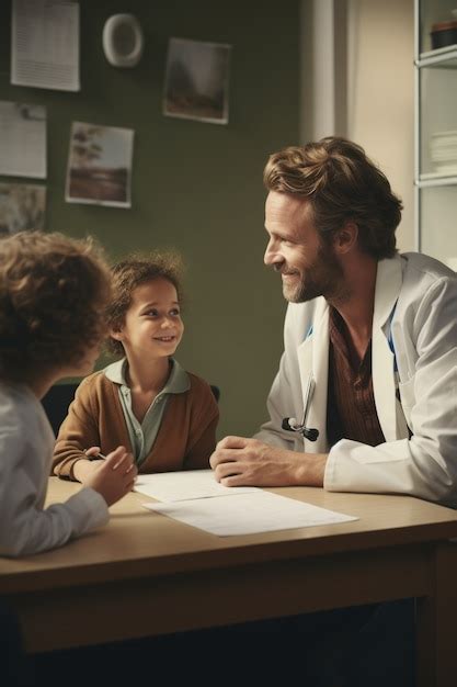 Medico Che Esegue Un Controllo Medico Sul Paziente Immagine Generata Dall IA