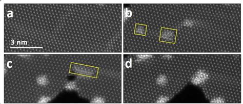 Transport Of W Atoms Along Line Defects A Adf Stem Image Showing The