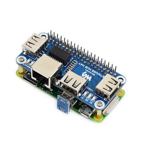 Waveshare Ethernet And USB HUB HAT For Raspberry Pi Robosky In