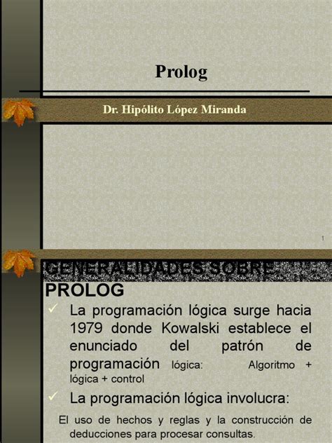 Prolog Descargar Gratis Pdf Lógica De Primer Orden Lenguaje De