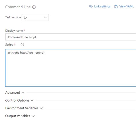 Git Vsts Step To Pull From Repo Stack Overflow
