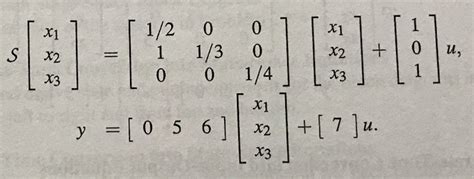 Solved Derive An Input Output Differential Equation From