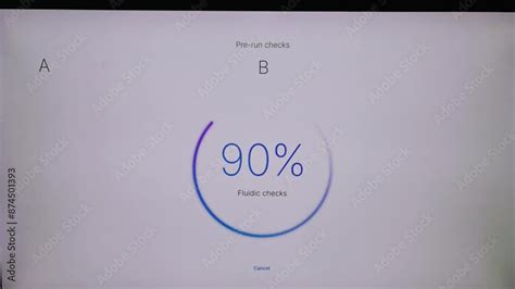 Dna Sequencer Gloved Hand Is Handling Flow Cell With Multiple Lanes