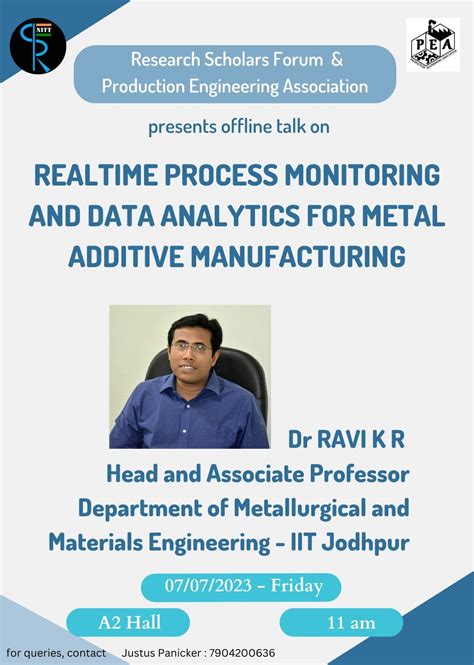 Dr Vasu M On Linkedin Research Additivemanufacturing Dataanalytics