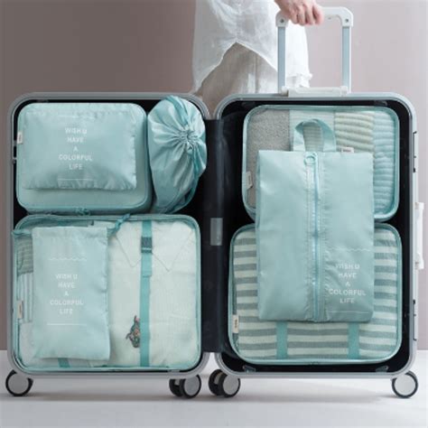 데일리나인 무료배송 Dn9ne 여성 캐리어 여행용 파우치 의류 압축 정리백 7종 세트 여자 여행가방 캐쥬얼 캐리어