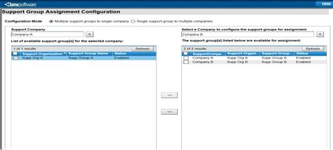 bmc helix itsm how to setup support group assignment configuration