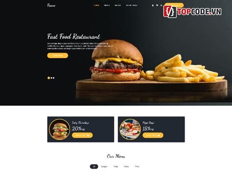 Template Website B N N Nhanh Chu N Seo Website B N Th C Ph M S Ch