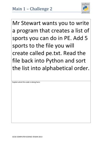 a453 python reading writing sorting files teaching resources