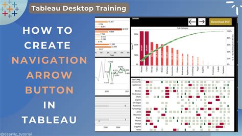 How To Create A Navigation Arrow Button In Tableau Dashboard Youtube