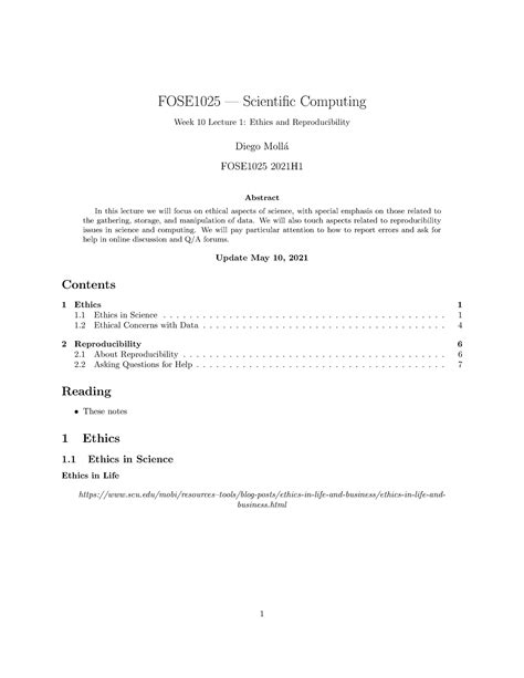 Week10 Notes Week 10 Lecture Notes For Fose1025 Fose1025
