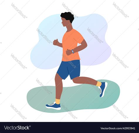 Running Man Royalty Free Vector Image VectorStock