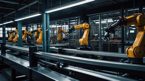 A Highly Advanced Factory Where Ai Robots Handle All Production Processes No Human Workers