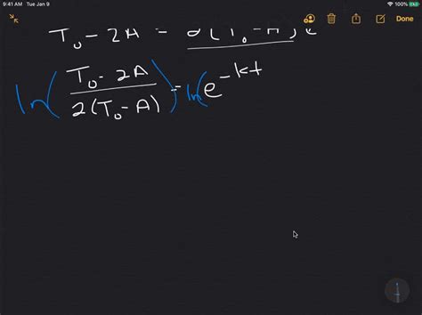 solved cooling time suppose an object with an initial temperature of t0