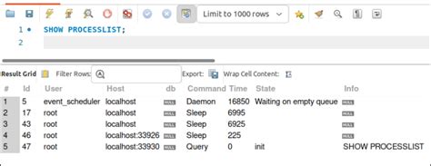 how to find and kill a mysql process