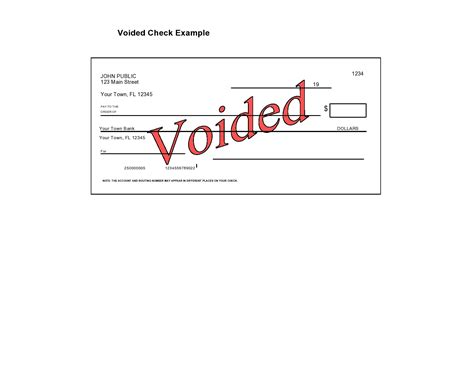 17 Voided Check Templates Free Templatearchive