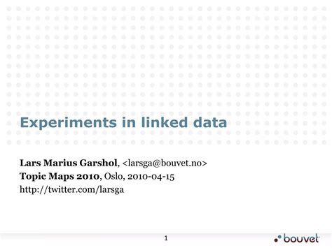 experiments in linked data ppt