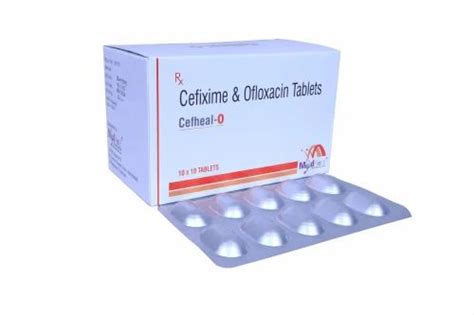 Cefheal Cefixime Ofloxacin Tablet Packaging Type 10x10 Strip Packaging Size 100 Tab At