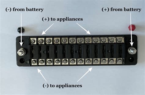 V Fuse Board Way Single Input Output Campervan Conversion Parts Clearcut Conversions