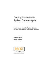 Guide to Python Data Analysis: Libraries and Techniques | Course Hero