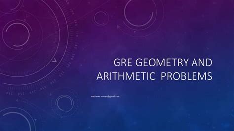 Gre Geometry And Arithmetic Problems Ppt
