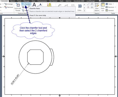 Solved Dimensioning To Chamfered Corner Autodesk Community