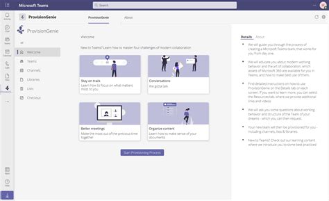 provisiongenie an open source provisioning engine for microsoft teams