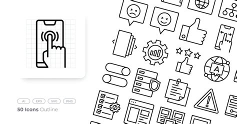 User Experience Outline Icon By Goodware Std On Envato Elements
