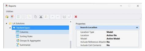 Microstation Report Two Item Types