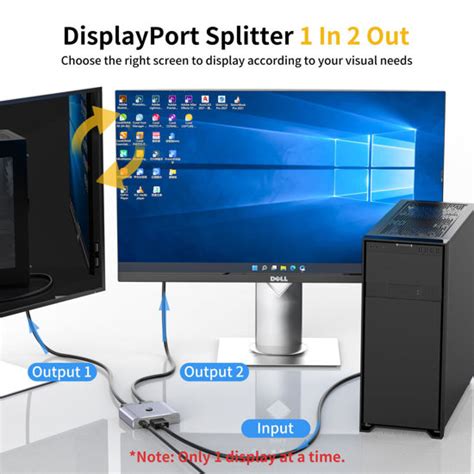 GetUSCart Displayport Switch Splitter In Out Or In Out K Hz Bidirectional