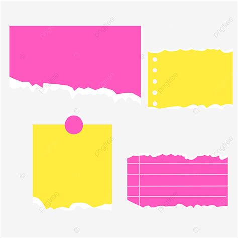 Sticky Notes Png Image Printable Ripped Sticky Note Type 1 Ripped