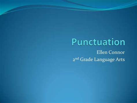 Punctuation Powerpoint PPTX