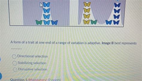 Solved A Form Of A Trait At One End Of A Range Of Variation