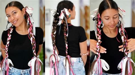 How To Do Ribbon Braids Easy Tutorial Youtube
