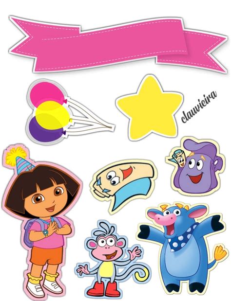 Dora The Explorer Boots Swiper Tico Benny Isa Edible Cake Topper Image My Xxx Hot Girl