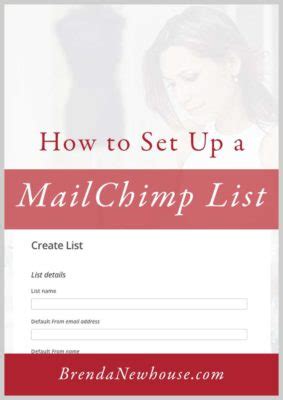 MailChimp Tutorial MailChimp List Setup And Pointers