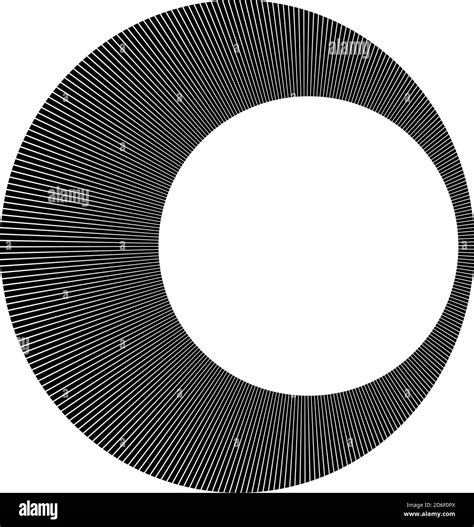 Circular Radial Radiating Lines Beams Rays Geometric Circle Vector