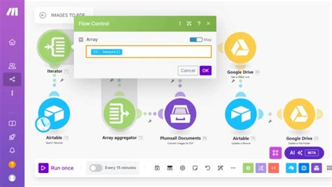 how to merge airtable attachments into one pdf using make
