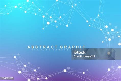 연결 된 선과 점으로 기하학적 추상적인 배경입니다 프레젠테이션을 위한 네트워크 및 연결 배경입니다 그래픽 다각형 배경입니다 과학적인 벡터 일러스트 0명에 대한 스톡 벡터