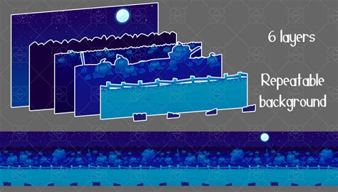 Parallax 2d Background Pack Gamedev Market